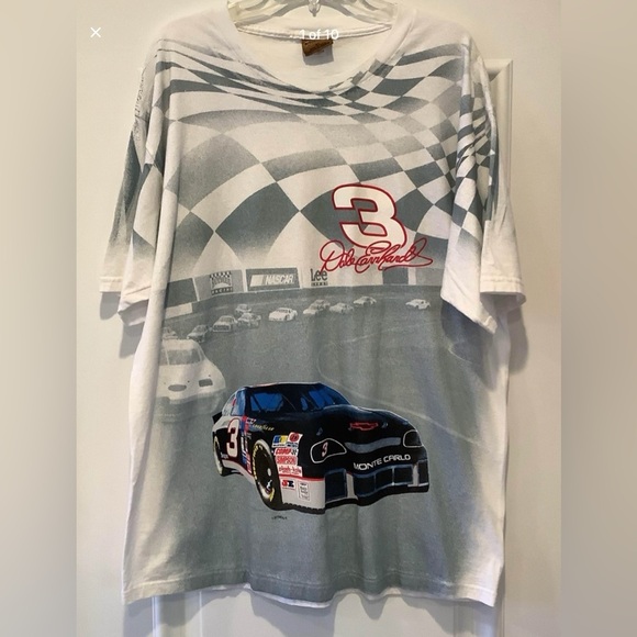 nutmeg mills | Shirts | Vintage Nascar Dale Earnhardt All Over Print ...